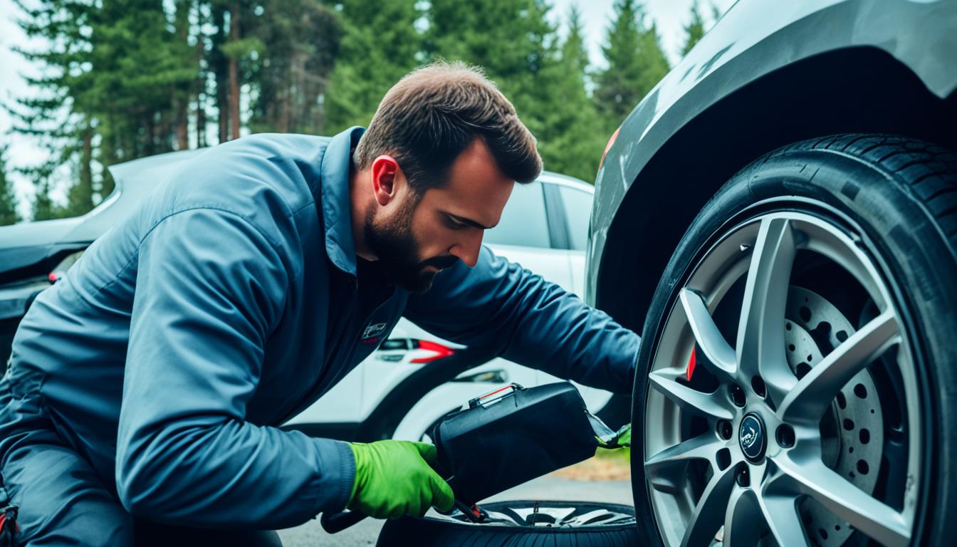 Was tun, wenn mein Auto einen platten Reifen hat?